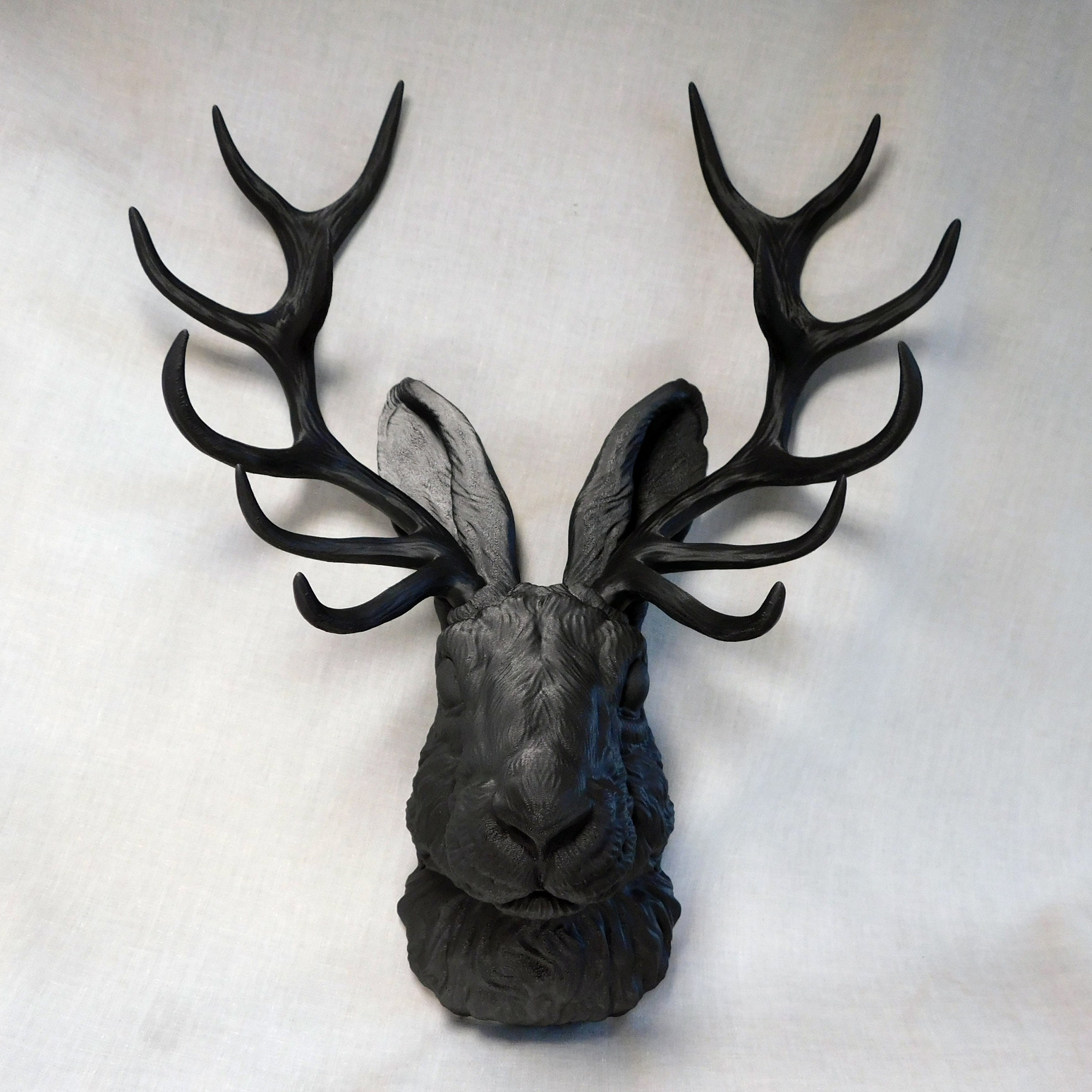 Jackalope Head Wall Art Larger Version, 15 Inches Tall, 3D Printed ...