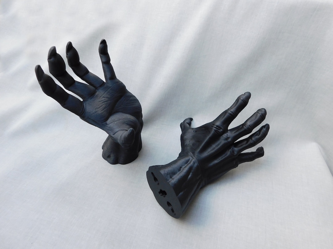 Pair of Devil Hands, Wall Mounted Gothic Home Decor | Full Size Creepy ...