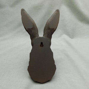 Rabbit Head Wall Art | Bunny Head Wall Mount Finished in Brown or Grey ...