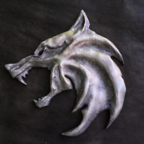 The Witcher Wall Art Large Wolf Head Cold Cast Metal | Etsy