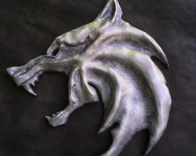 The Witcher Wall Art Large Wolf Head Cold Cast Metal - Etsy
