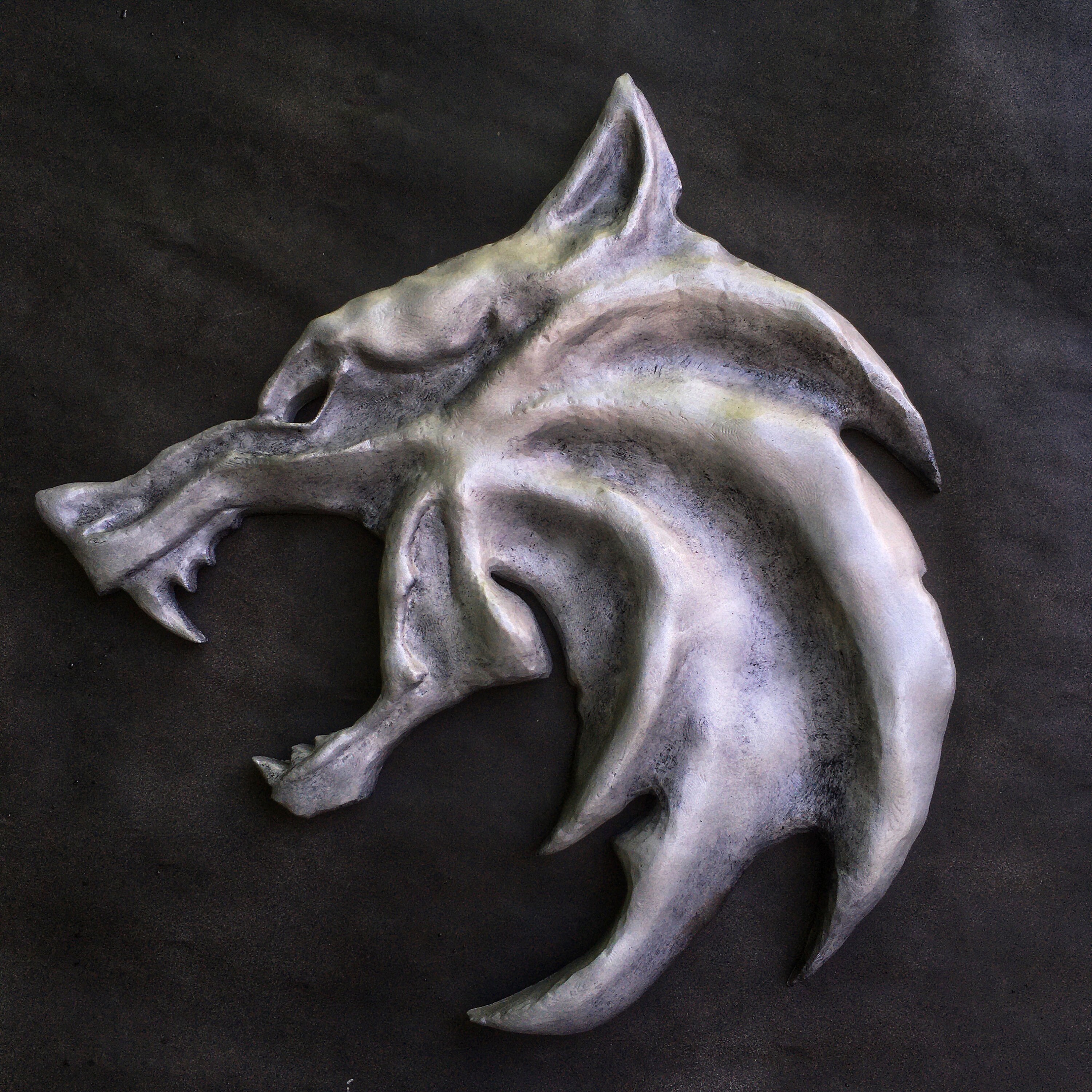 The Witcher Wall Art Large Wolf Head Cold Cast Metal | Etsy