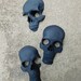 Full Size Human Skull Decor, Set of 3, Wall Mounted Gothic Home Décor ...