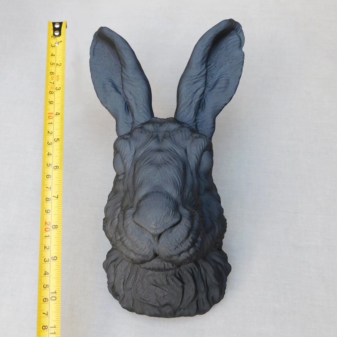 Larger Rabbit Head Wall Art 3D Bunny Head Decor - Etsy