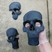Full Size Human Skull Decor, Set of 3, Wall Mounted Gothic Home Décor ...