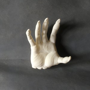Devil Hand Wall Décor | White Demon Hand Wall Hook | Gothic Hat Holder ...