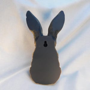 3D Rabbit Head Wall Decor With Hand Painted Aged Gold Finish, 27CM Tall ...