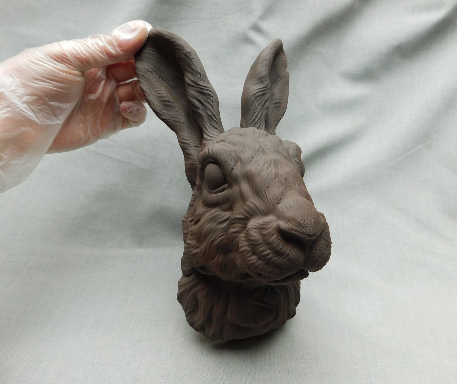 Large Rabbit Head Wall Art | 3D Bunny Head Decor, 27CM Tall - Etsy UK