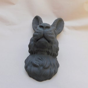 Rabbit Head Wall Art | Bunny Head Wall Mount Finished in Brown or Grey ...