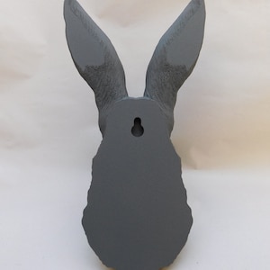 Rabbit Head Wall Art | Bunny Head Wall Mount Finished in Brown or Grey ...