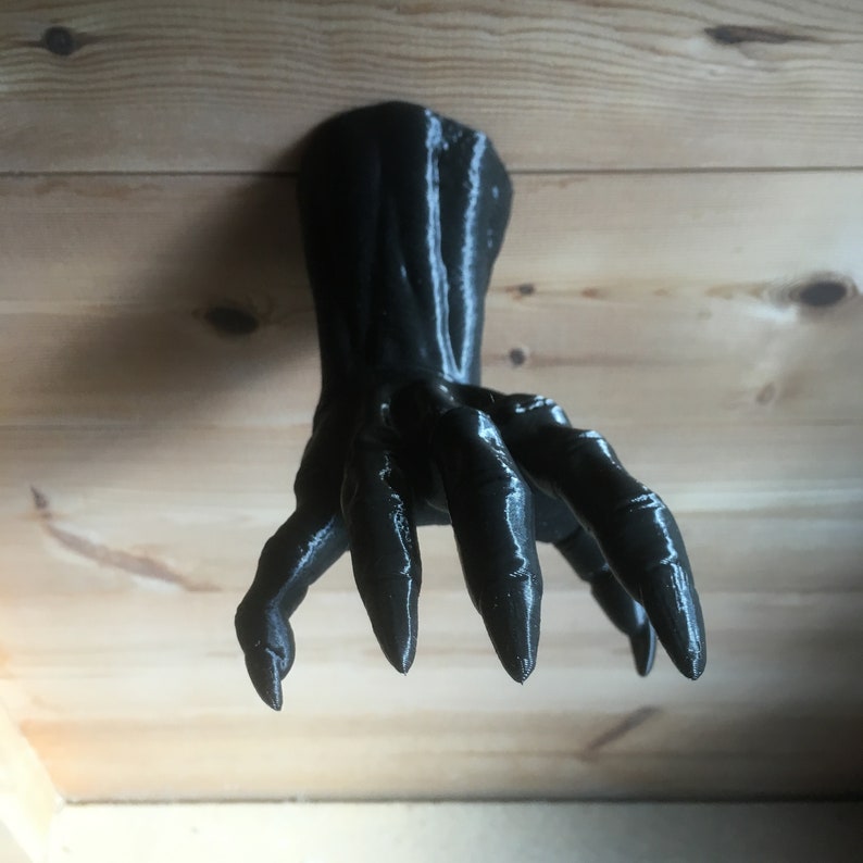 Wall Mounted Hand Devil Hand Designs Reaching From Wall - Etsy UK
