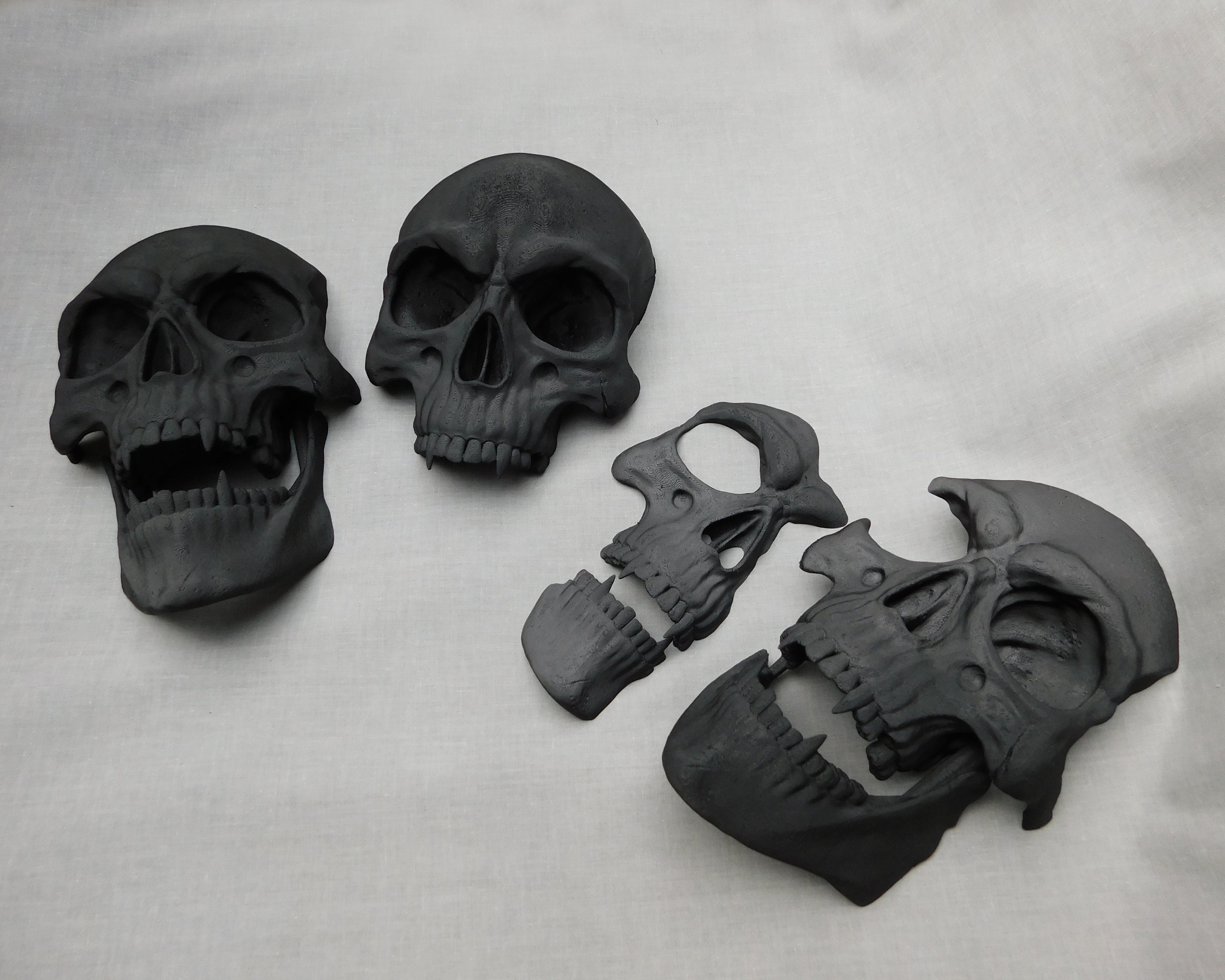 Vampire Skulls Full Size Wall Mounted Sculptures Set of 4 - Etsy