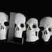 Full Size Skull Wall Art Sculpture | Set of 4 Human Skulls | Gothic 3D ...