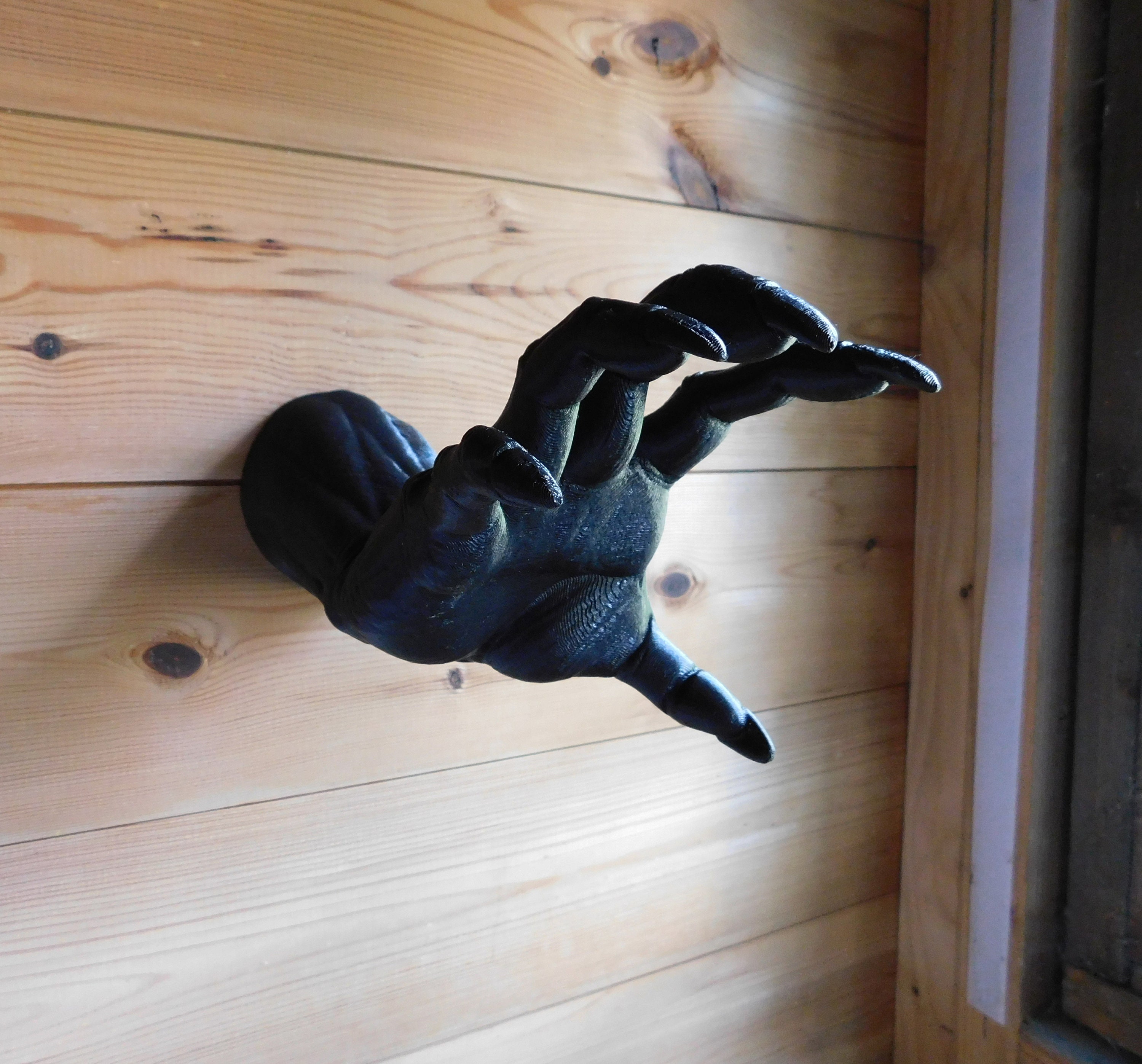 Wall Mounted Hand Devil Hand Designs Reaching From Wall - Etsy UK