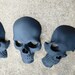 Full Size Human Skull Decor, Set of 3, Wall Mounted Gothic Home Décor ...
