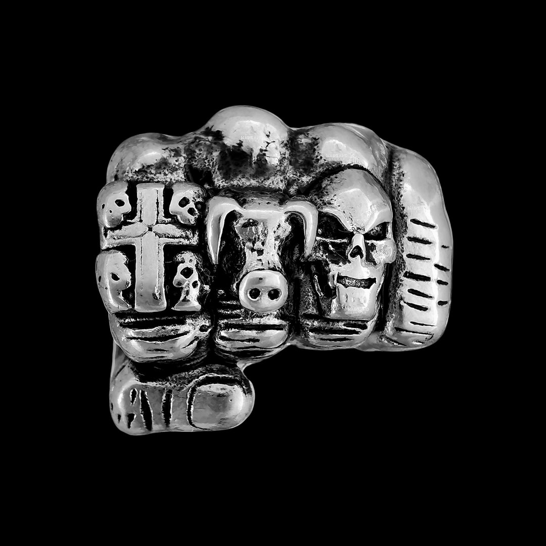 Eddie Munson Ring All Three Rings in One Ring Design. - Etsy