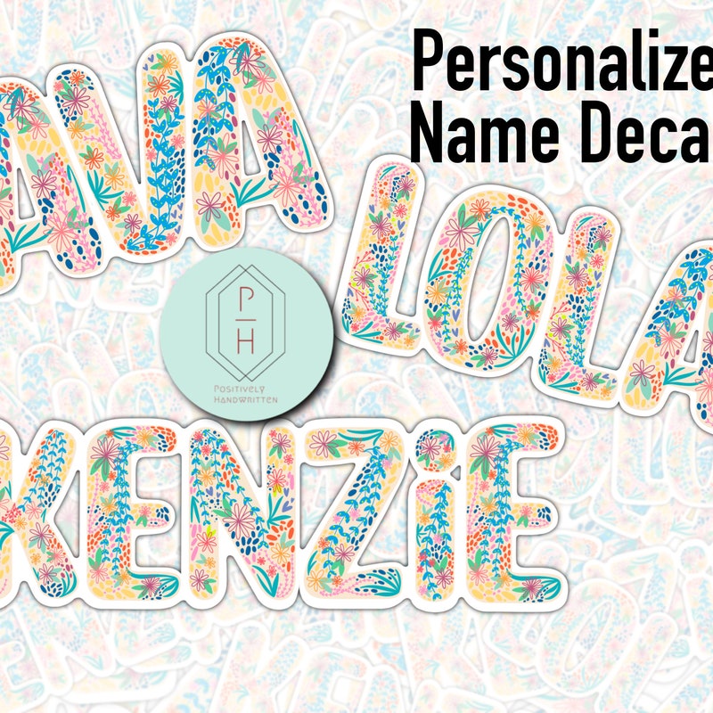 Name Stickers - Etsy