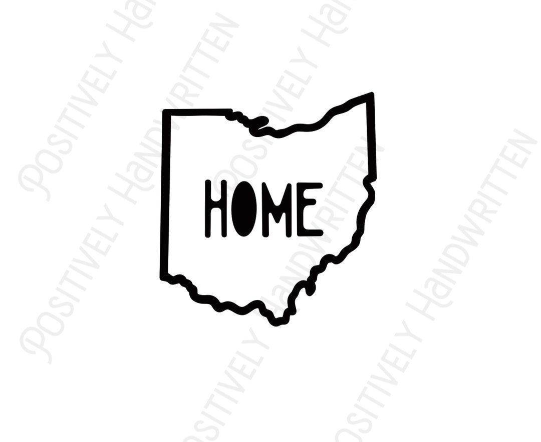 Home Ohio State Outline. PNG Instant Digital Download. for Vinyl, Print ...