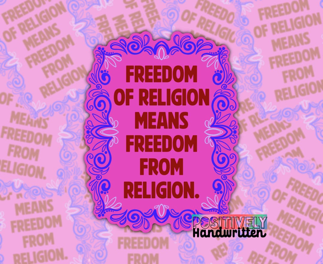 Freedom of Religion Means Freedom From Religion | Feminist, Trendy ...