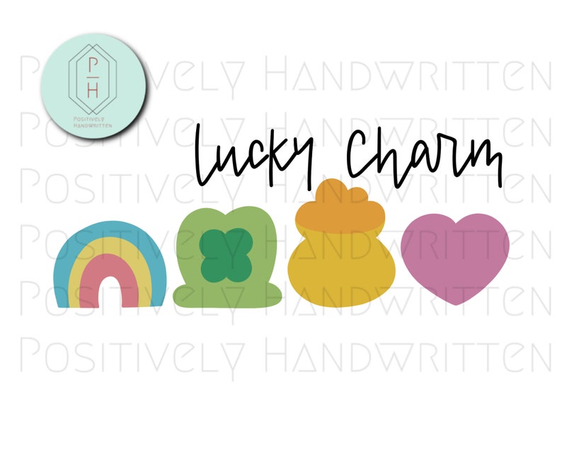 Lucky Charm PNG Bundle. 3 St. Patricks Day Designs for - Etsy