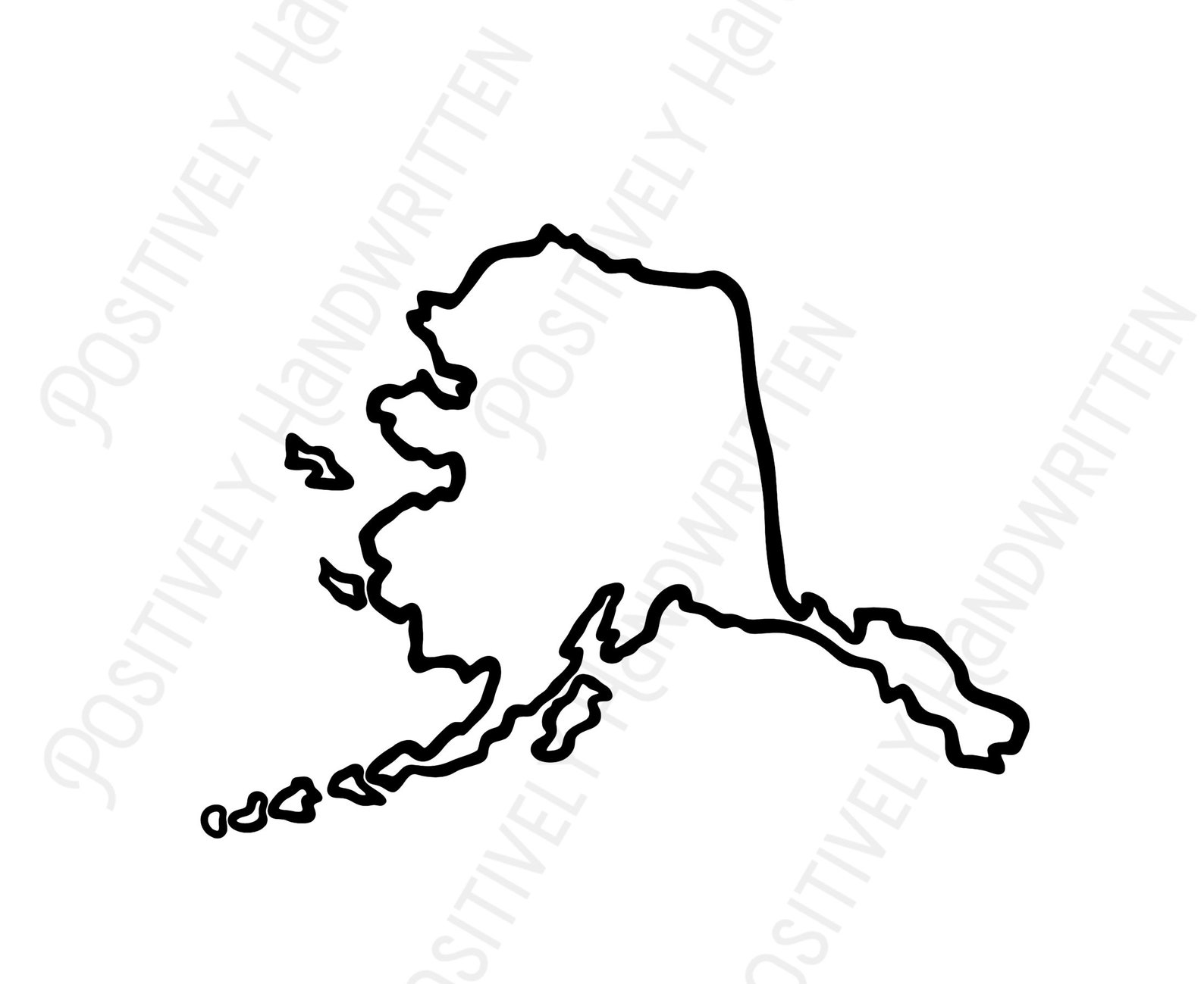 Alaska Outline. PNG Instant Digital Download. for Vinyl, Print ...