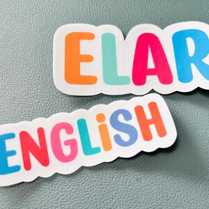 Custom School Subject Label Stickers: Personalized Back to School ...