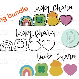 Lucky Charm PNG Bundle. 3 St. Patrick’s Day Designs for Teacher, Kid ...