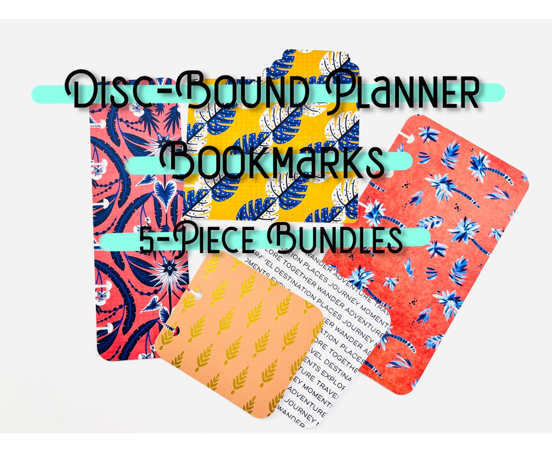 5-piece Bundles. Disc Bound Page Marker for Journal Planner Notebook ...