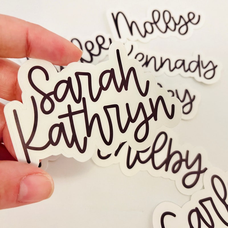 Last Name Decal - Etsy
