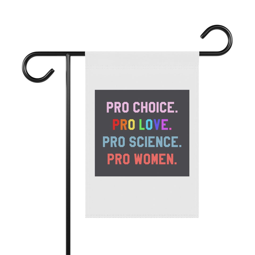 Pro Choice Yard Sign: Feminist Activism Outdoor Banner (12x18”) - Etsy