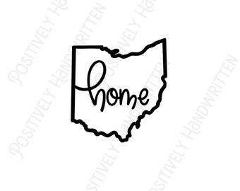 Home OHIO .svg .png .pdf .eps .dxf Instant Download Cut - Etsy