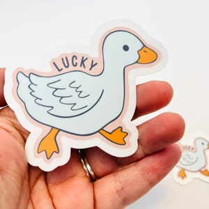 Lucky Duck Sticker. Laptop Decal. Hydroflask, Water Bottle or Bumper ...