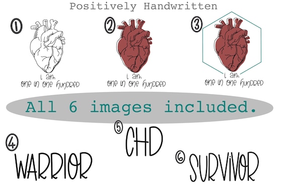 Congenital Heart Defect Awareness. CHD Art. Anatomical Human - Etsy