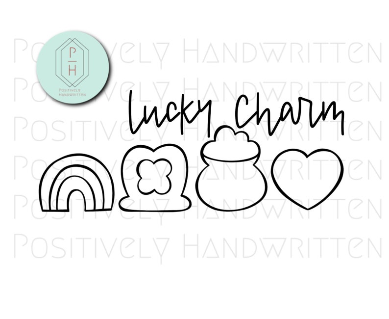 Lucky Charm PNG Bundle. 3 St. Patricks Day Designs for - Etsy