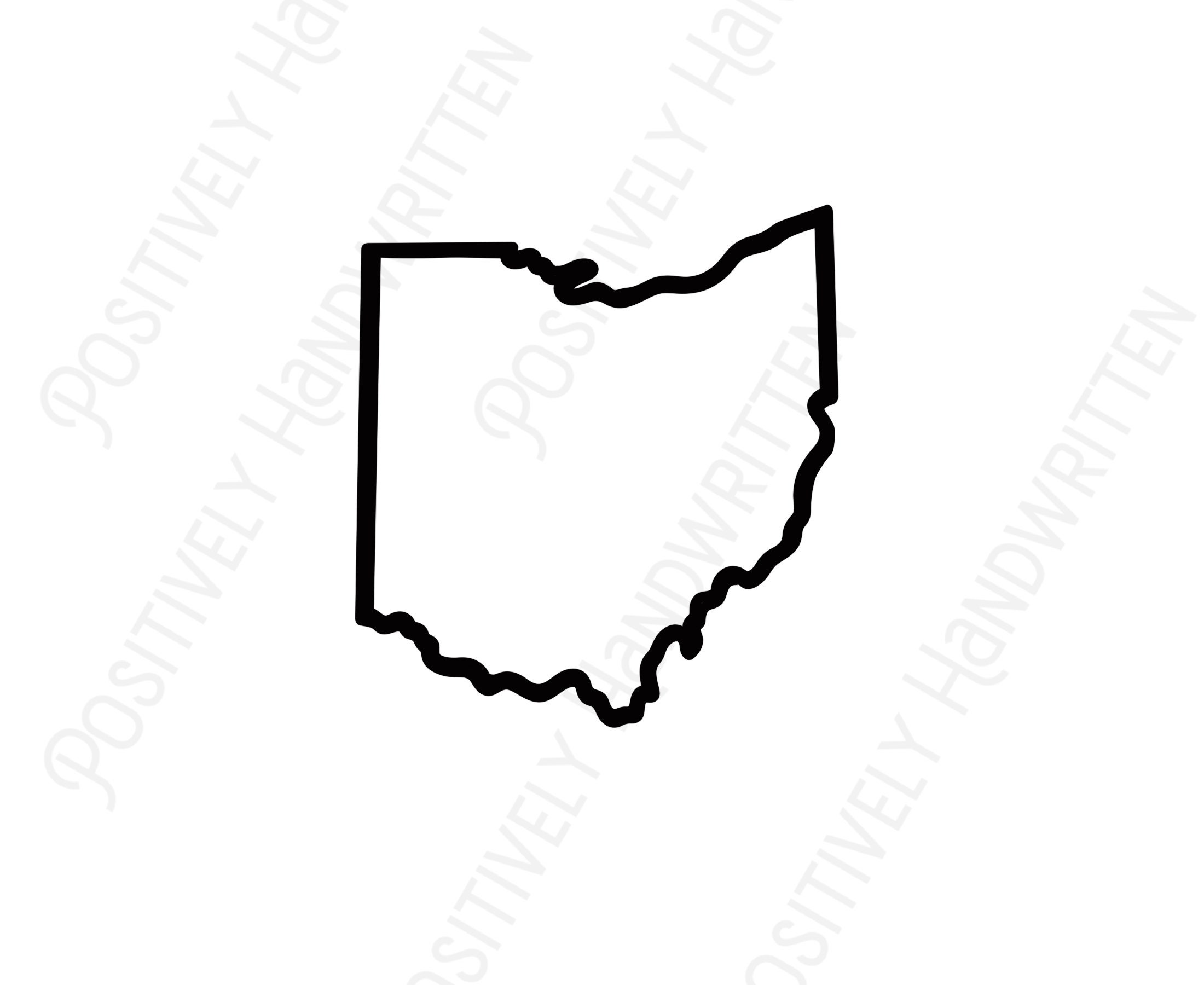 Ohio State Outline. PNG Instant Digital Download. for Vinyl, Print ...