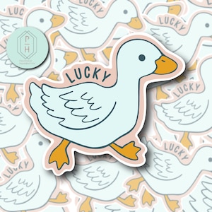 Lucky Duck Sticker. Laptop Decal. Hydroflask Water Bottle or - Etsy