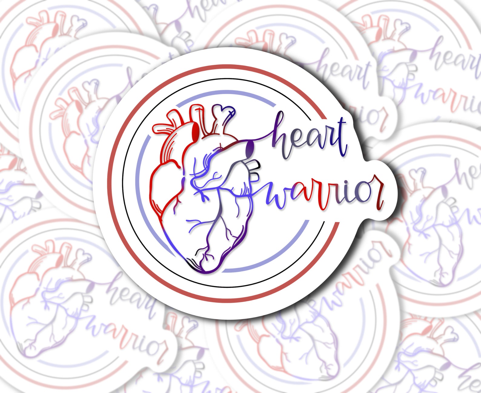 Heart Warrior. Colorful Congenital Heart Defect Awareness. CHD - Etsy