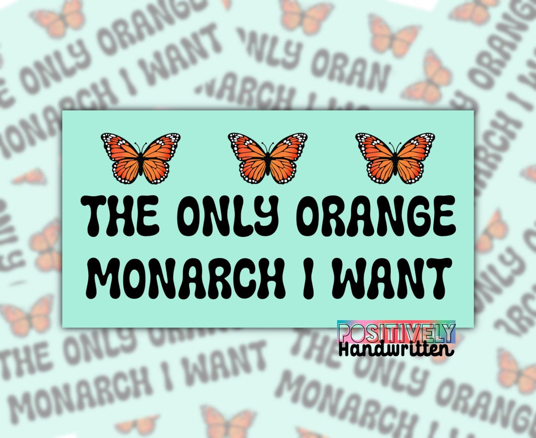 Anti-trump Monarch Butterfly Sticker: Pro-choice LGBTQ+ Decal - Etsy