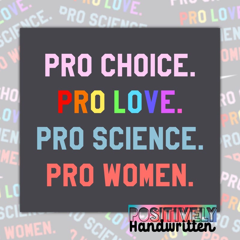 Pro Choice Poster - Etsy