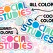 Bright Colored School Subject Label Stickers | for Notebooks and School ...