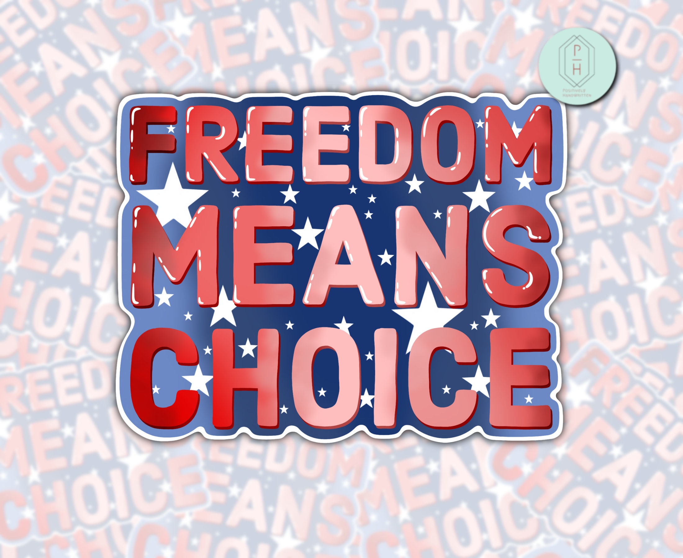 Pro Choice Bumper Sticker Pro-Choice Magnetic Car Bumper Sticker ...