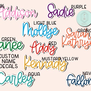 Custom Cursive Name Sticker: Personalized Water Bottle Label - Etsy