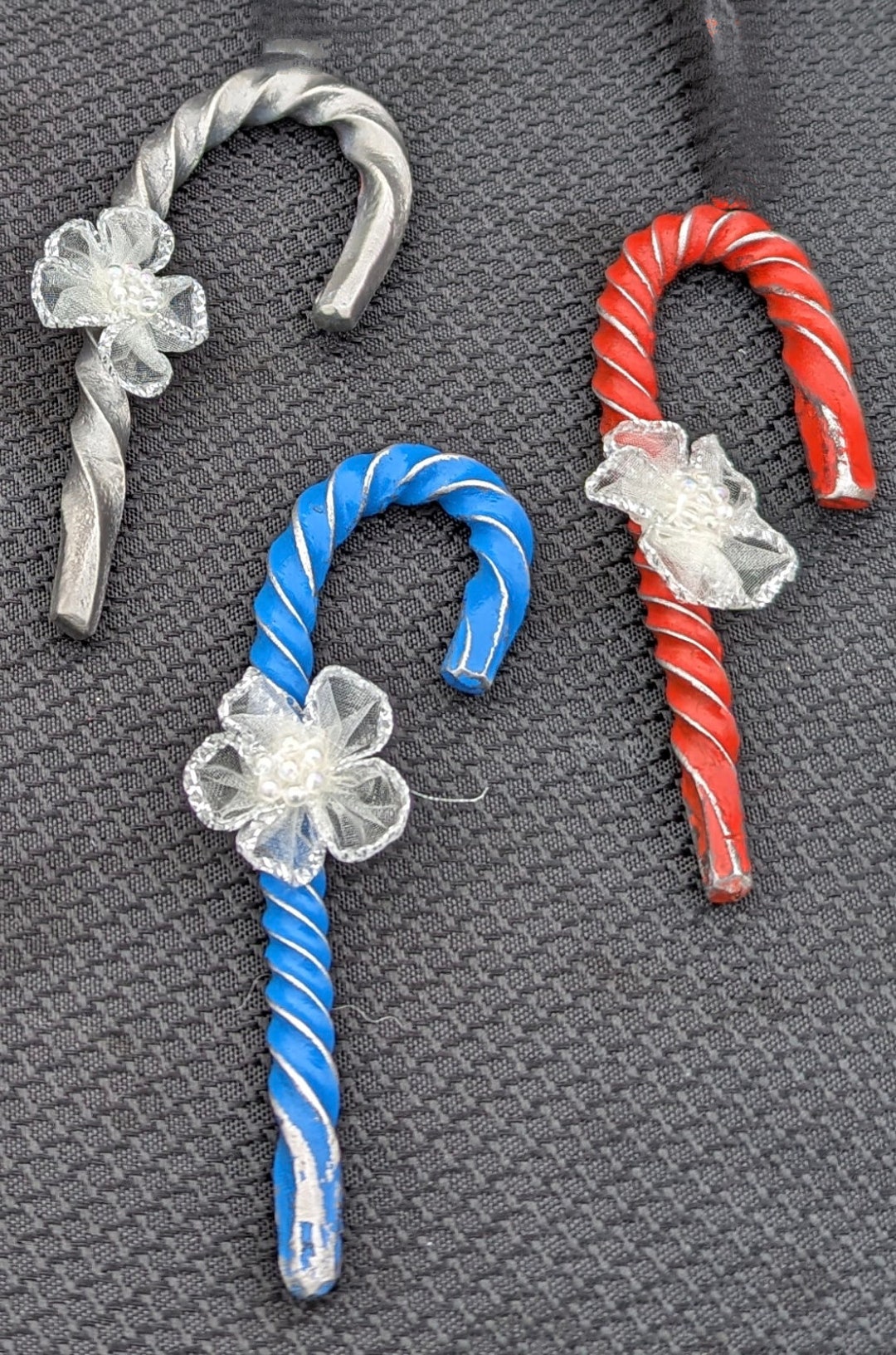 Steel Candy Cane Christmas Ornaments - Etsy