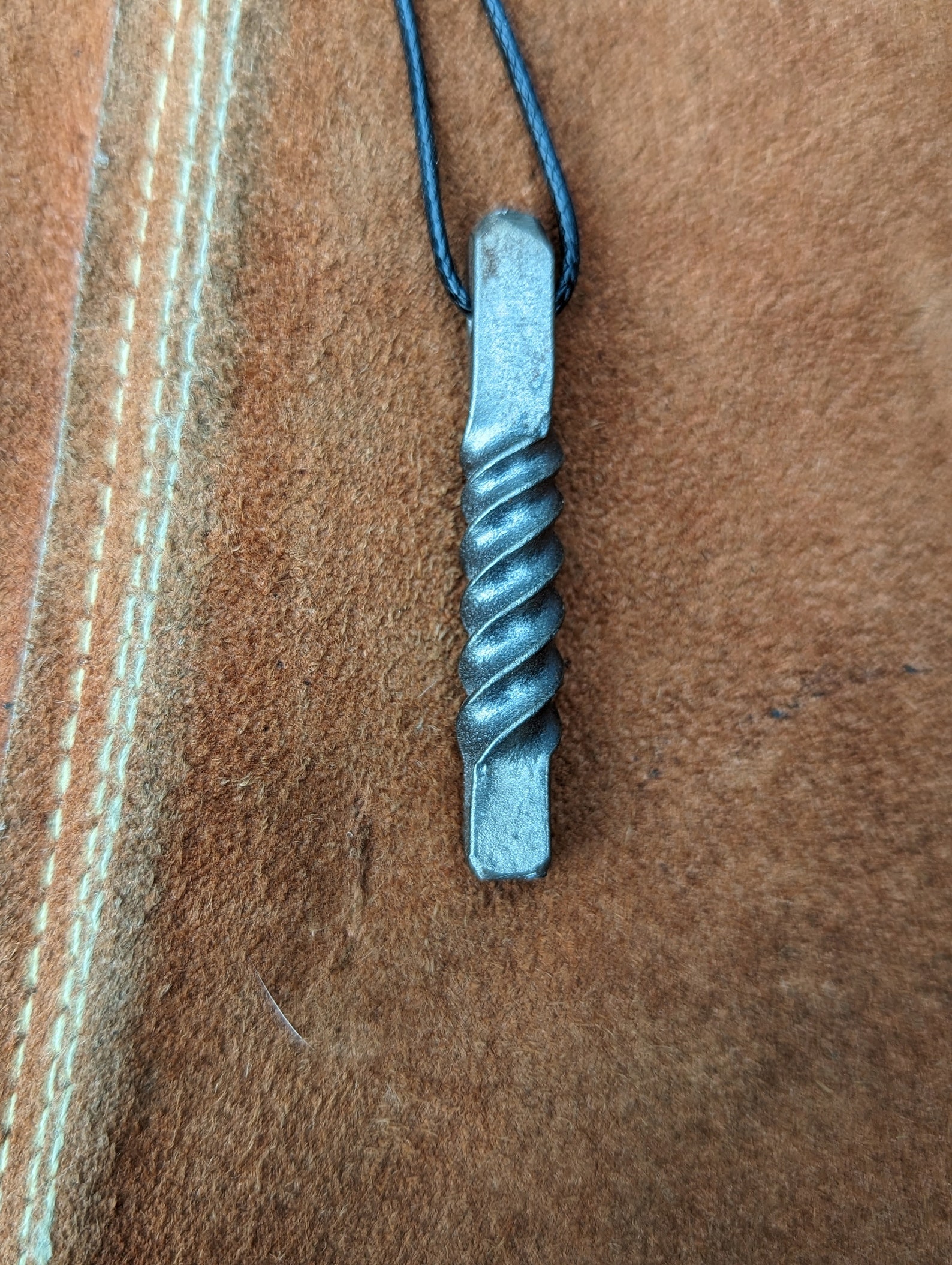 Forged, Twisted Necklace Pendants - Etsy