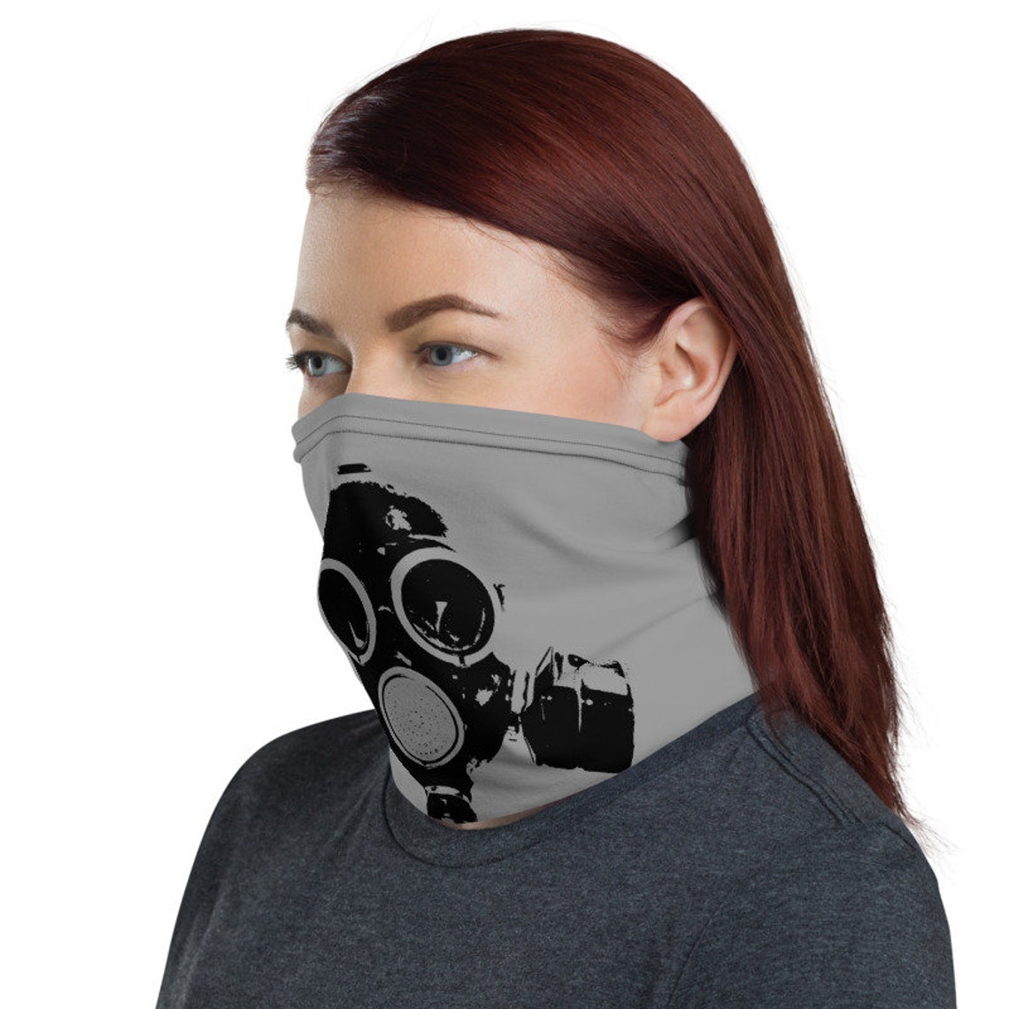 Gas Mask Anarchist Face Mask Unisex Neck Gaiter Mask Social | Etsy