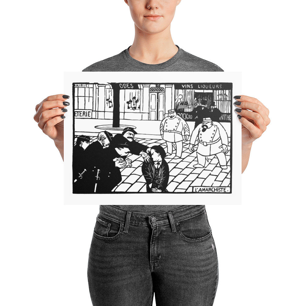 The Anarchist by Felix Vallotton Poster, Political Activist, French ...