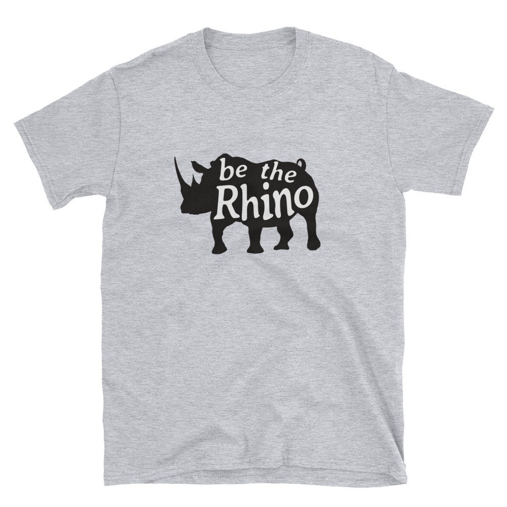 Be The Rhino Shirt Rhinoceros Camiseta de manga corta - Etsy España