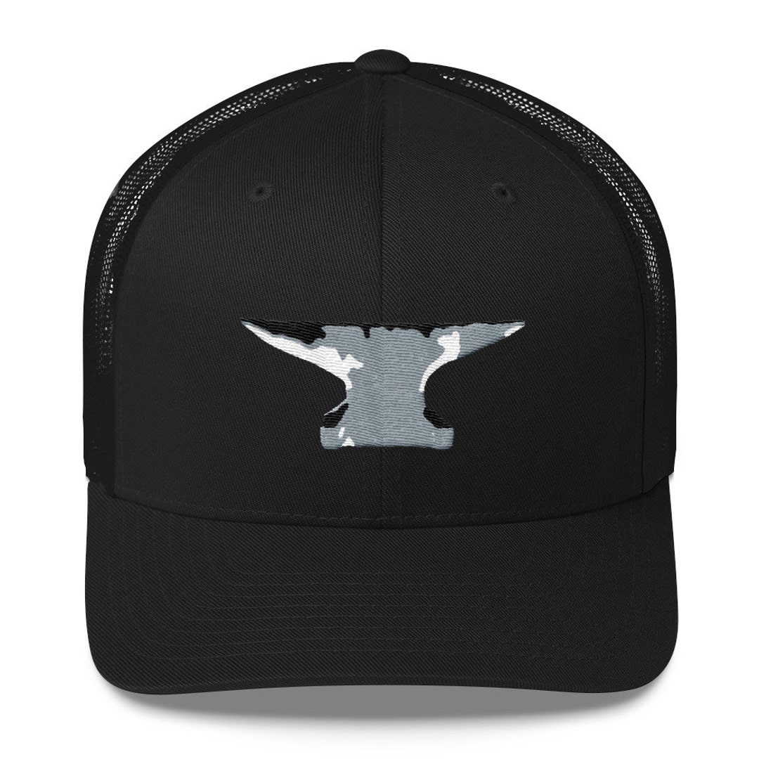 Blacksmith Anvil Snapback Trucker Cap Hat for Men & Women, Workshop ...