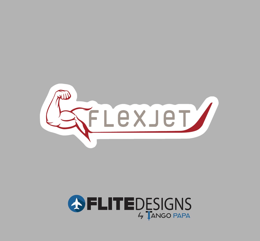 Sticker | Flexjet Sticker - Aviation Sticker - Pilot - Pilot Gift - Av ...