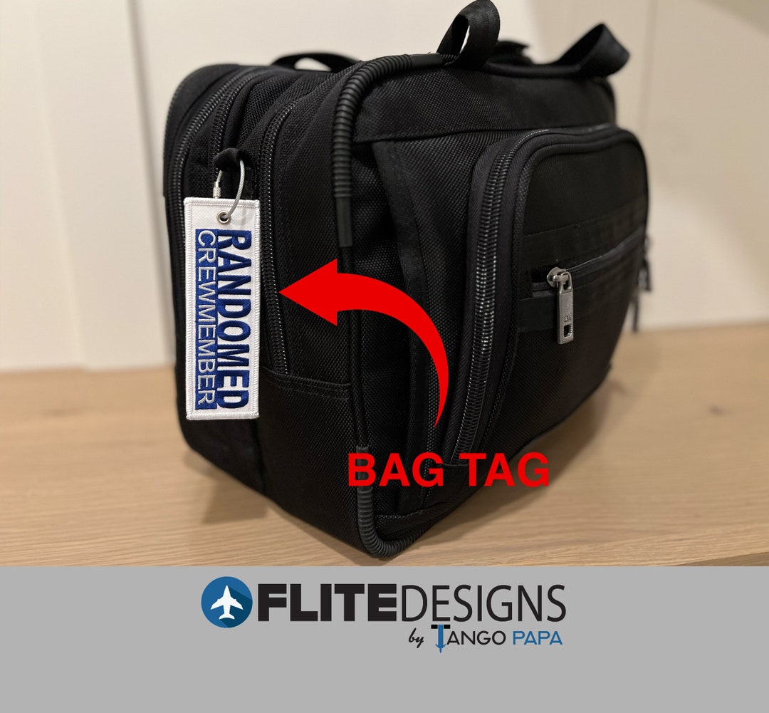 Original Randomed Crewmember® Luggage Tag - Bag Tag - Pilot - Flight ...
